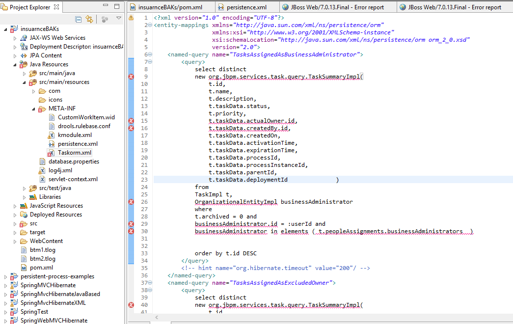 Java Lang Illegalargumentexception Named Query Content Archive Read Only