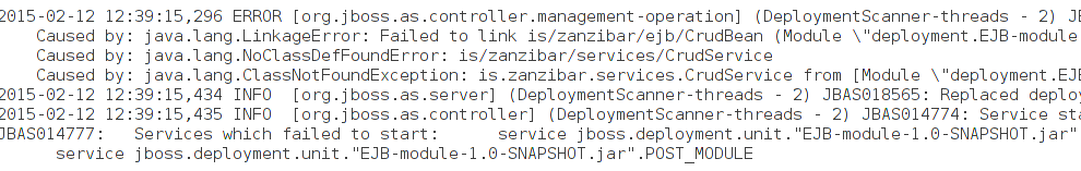 Wildfly 8.1 , does not recognize my dependencies| JBoss.org Content ...